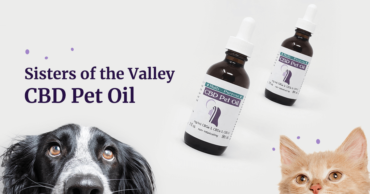 CBD Pet Oil – Safe Relief for Dogs and Cats – Sisters of the Valley
